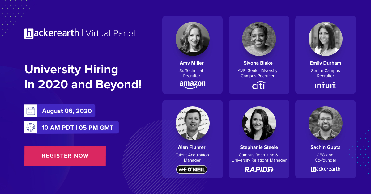 HackerEarth Panel Discussion: University Hiring in 2020 and Beyond!